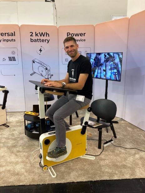 Nicolás Levy Fachena and HR Bank at EUROBIKE SHOW 2024 - TukasEV